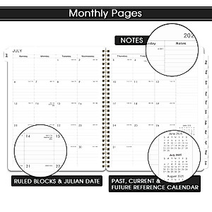 Planner 2023-2024 - Academic Planner 2023-2024 from Jul.2023 - Jun.2024, 2023-2024 Planner Weekly & Monthly with Tabs, 8" x 10", Flexible Cover, Thick Paper, Twin-Wire Binding, Perfect Daily Organizer - Black
