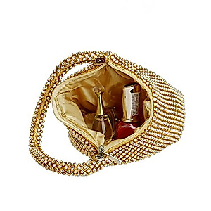 New Groupcow Women's Evening Bags Glitter Rhinestone Triangle Purse Party Prom Wedding Purse