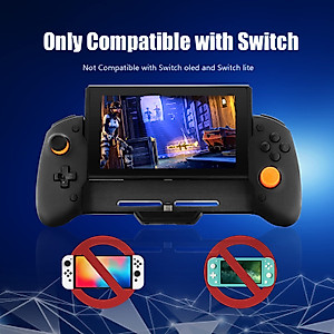 ECHZOVE Switch Controller Grip, Ergonomic Switch Wireless Controller with Six-Axis Gyroscope for Gravity Induction, Twin Motor Vibration, Power-Charging Input Port(NOT for Switch OLED)