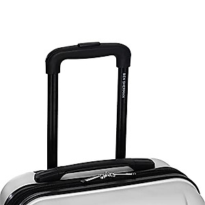 Ben Sherman Hereford Spinner Travel Upright Luggage, White, 24-Inch Checked