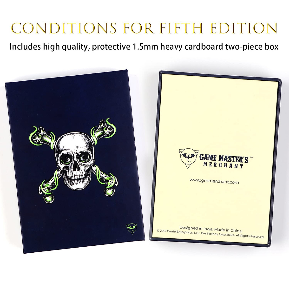 Condition Cards for Fifth Edition | Compatible with Dungeons and Dragons (D&D) | for use by Dungeon Master Accessories | DND Gifts | 5e Gifts | Condition Rings Markers TTRPG