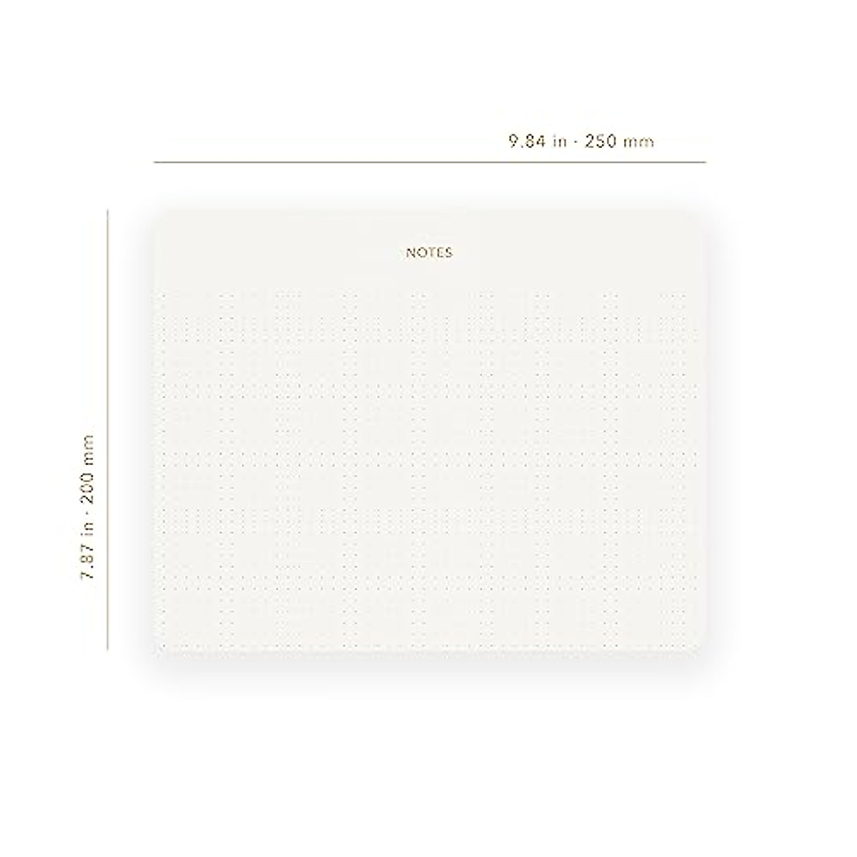Pinesman - Dotted Luxury Notepad Mouse Pad - Executive's Memo Pad - Paper Desk Pad - Gold Foiled