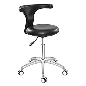 Ergonomic Home Office Desk Chair - with Lumbar Support Rolling Chair，Swivel Salon Chair ，Adjustable Dentist Chair Medical Stool for Drafting,Computer,Hospital,Clinic,Dentalhygienis,Home