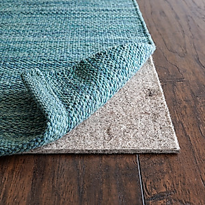 RUGPADUSA - Basics - 5'x7' - 1/8" Thick - Felt + Rubber - Non-Slip Rug Pad - Cushioning Felt for Modest Comfort - Safe for All Floors and Finishes