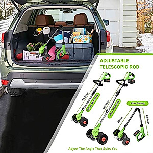 Cordless Electric Weed Wacker 36V Grass Trimmer,Weed Eater Cordless String Trimmer Battery-Powered,Electric Brush Cutter with 2 Battery and Charger