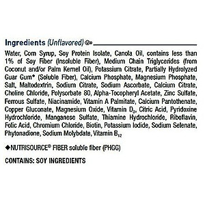 Nestle Fibersource HN Nutritionally Complete Unflavored, 8 oz - 1/Pack of 12