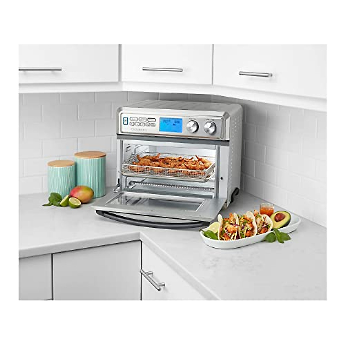 Cuisinart TOA-95 Large Digital Airfryer Toaster Oven Bundle with Metallic 4-Piece Non-Stick Toaster Oven Bakeware Set (2 Items)