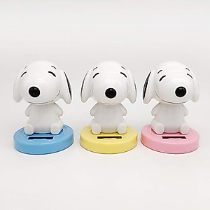 Colcolo Solar Bobbleheads Dog Model, Dashboard Car Decorations, Desktop Ornaments , Blue