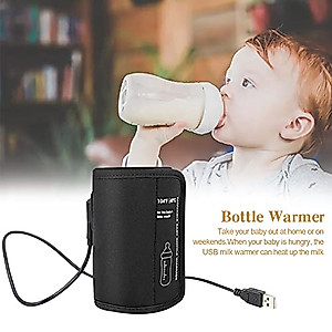 Kakalote 10V Car Baby Bottle Warmer,Portable Travel Milk Bottle Constant Temperature Feeding Bottle,USB Baby Bottle Warmer for Travel Camping(Size:4.9x3.1inch)
