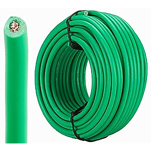 Audiopipe 12 Gauge 50' Feet Green Car Audio Home Remote Primary Cable Wire LED