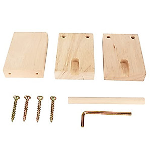 Emoshayoga Yarn Ball Holder, Widely Used Crochet Yarn Holder Solidwood Easy Assembly Rotatable Sturdy Durable for Sewing