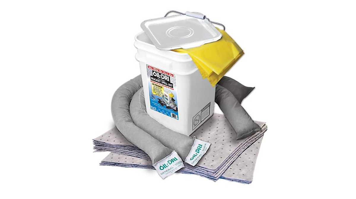 Oil-Dri 5-Gallon Spill Kit for Efficient Liquid Cleanup
