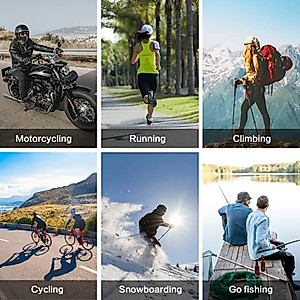 SUNLAND Neck Gaiter with Ear Loops Face Scarf Bandana For Men Balaclava Cover for Outdoors Motorcycle Biking Black 2Pack