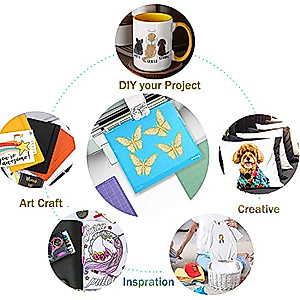 VIKDOOK Cutting Mat for Cricut Machine 12” X12” 5 Pack Mats Standard Grip Sticky Mats Green Color Pack