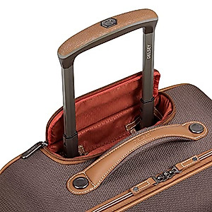 DELSEY PARIS Chatelet 2.0 Softside Luggage Under-Seater with 2 Wheels, Chocolate Brown, Carry on 16 Inch