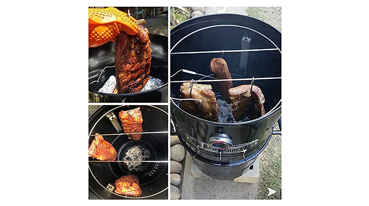Big Bad Barrel Pit Smoker 5-in-1 Charcoal Grill for Outdoor Cooking