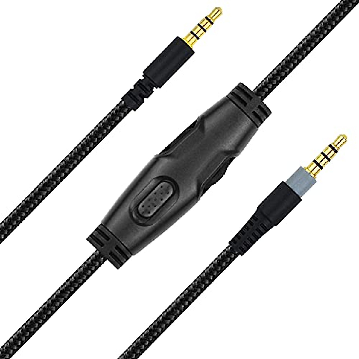 QKIIP HyperX Cloud Alpha Cable, Removable Replacement Alpha Cord, with Mute & Volume Controls Compatible with HyperX Cloud Mix Alpha Gaming Headset (No Mic)