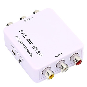 Mini PAL to NTSC Converter PAL NTSC Mutual Conversion Converter Adapter for Most DVD Players/recorders, camcorders, VCRs, Video Monitors and Various TV Systems