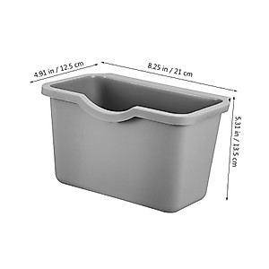JEWEDECO Mini Trash Can for Desk Bathroom Bedroom Countertop Organizer Plastic Kitchen Trash Can Garbage