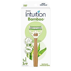Schick Intuition Bamboo Disposable Razors for Women, 3ct