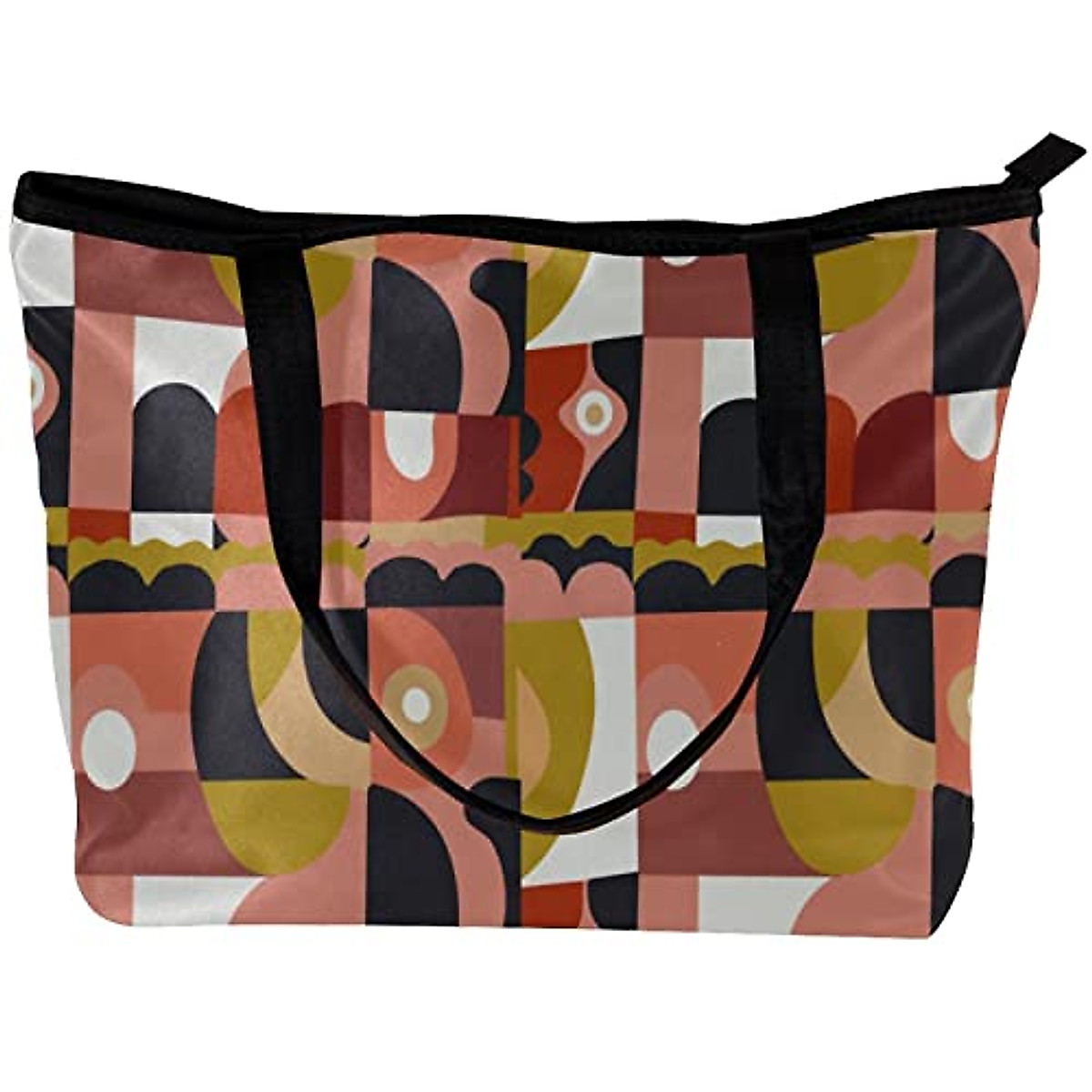 TBOUOBT Handbags for Women Fashion Tote Bags Shoulder Bag Satchel Bags, retro vintage geometric pattern