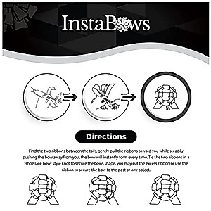 Insta Bows 18 Inch Giant Car Bow Blue Large Gift Bow 18" Metallic Blue Giant Bow for Car Instant Big Bow for Toy Car Or Extra Large Christmas Gift Instabow Big Blue Bow