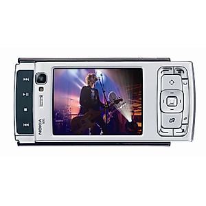 Nokia N95 Unlocked Cell Phone with 5 MP Camera, International 3G, Wi-Fi, GPS, MP3/Video Player, MicroSD Slot--International Version with Warranty (Silver/Plum)