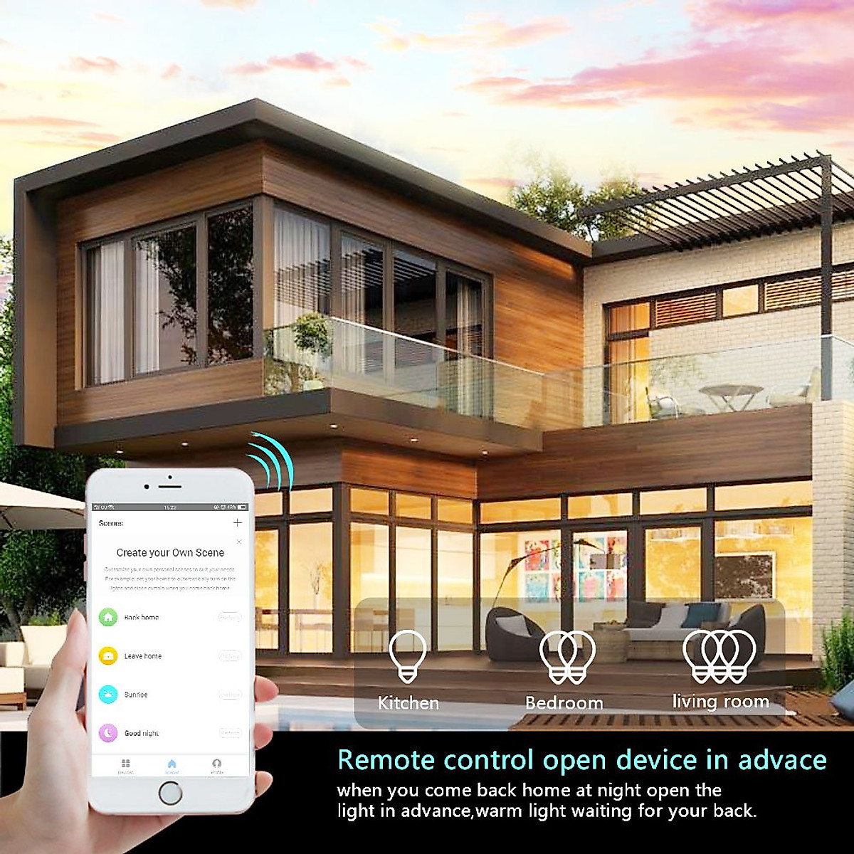 Smart Switch WiFi Wall Light Switch Compatible with Alexa Google Assistant, Neutral Wire Required, Single Pole, 2 Gang