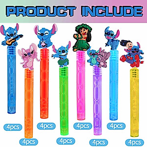 24 Piece Cartoon Bubble Wand for Kids(8 Style),Cute Cartoon Bubble Wand Great for Cartoon Theme Birthday Party Supplies Birthday Wedding Bath Time Gifts for Boys Girls