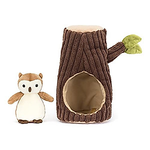 Jellycat Forest Fauna Owl Stuffed Animal, 7.5 inches | Bird Plush Toy | Classic Children's Gift