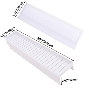 Silicone Sink Edge Protector ＆ Splash Guards for Kitchen Sink Bathtub Sink, Upgrade 5° Multifunction Silicone Sink Protector Countertop Protectors - 20" x 4" Sink Protector (White)