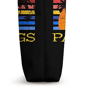 Palm Springs California Sunset Palm Trees Retro Souvenir Tote Bag
