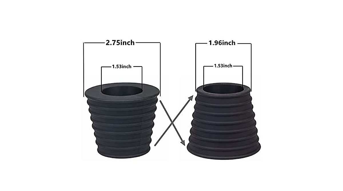 KECHIO Patio Umbrella Cone Wedge & Ring Set - Fits Up to 1.5 Inch Poles