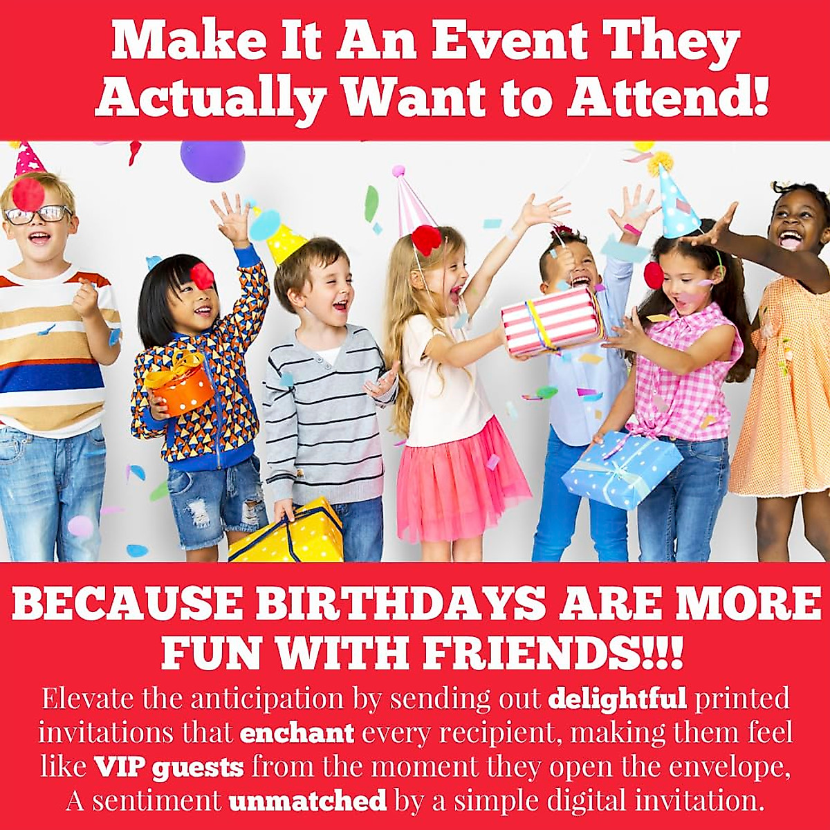 Amanda Creation Colorful Rainbow Crayons themed Birthday Party Fill in Invitations, set of twenty, includes envelopes