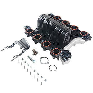 615-175 Upper Intake Manifold with Gaskets for 2001-2011 Fo-rd Crown Vict-oria Mus-Tang Expl-orer Lin-coln Town Car Mer-cury Grand Mar-quis Mount-aineer V8 4.6L 9W7Z9424A GELUOXI