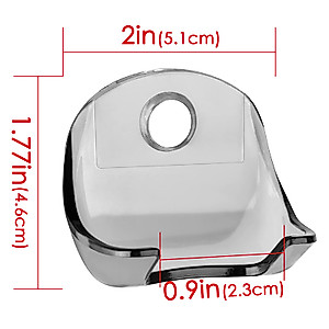 Linkidea 2 Pack Wall Mount Razor Holder for Shower Wall, Self Adhesive Shaver Bathroom Hooks Hanger Compatible with Gillette Venus Platinum, Fusion 5 Proshield & Proglide, Mach 3 Classic (Grey)