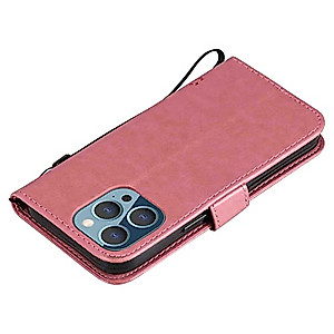Fansipro Phone Cover Wallet Folio Case for Sony Xperia 1 III, Premium PU Leather Slim Fit Cover for Xperia 1 III, 2 Card Slots, Exactly fit, Pink
