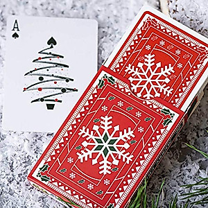 Christmas Playing Cards, Cute Designs for Family Fun with Free Card Game eBook! Great Stocking Stuffer Gift Under 15 Dollars, Premium Poker Card Deck, Bright Colors for Kids & Adults, Standard Size