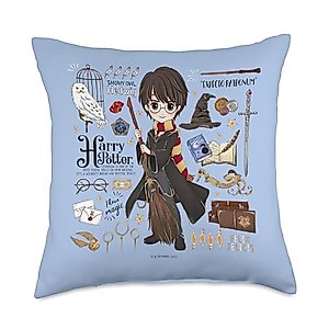 Harry Potter Everything Throw Pillow, 18x18, Multicolor