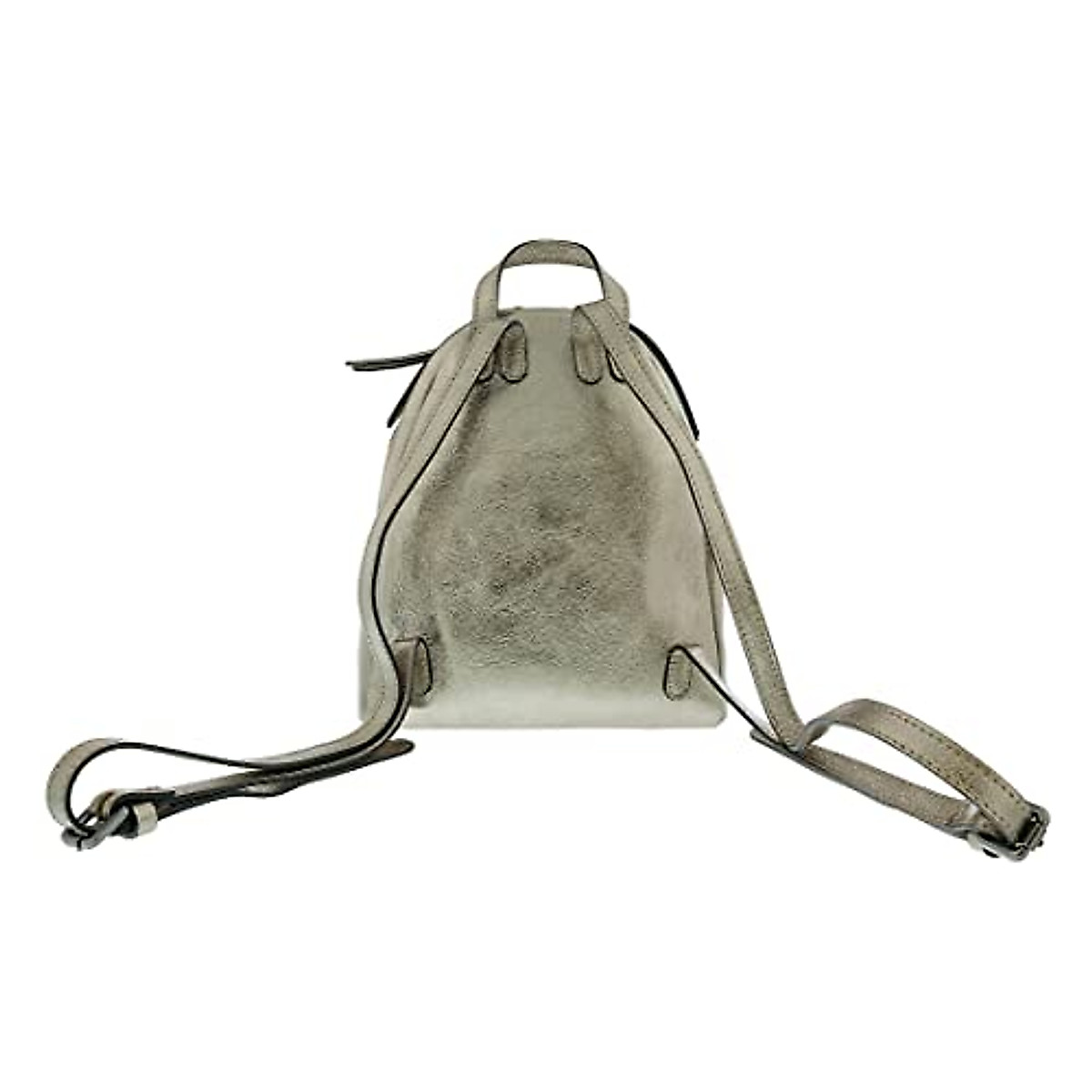 Pierre Cardin Bronze Leather Metallic Large Fashion Backpack for womens