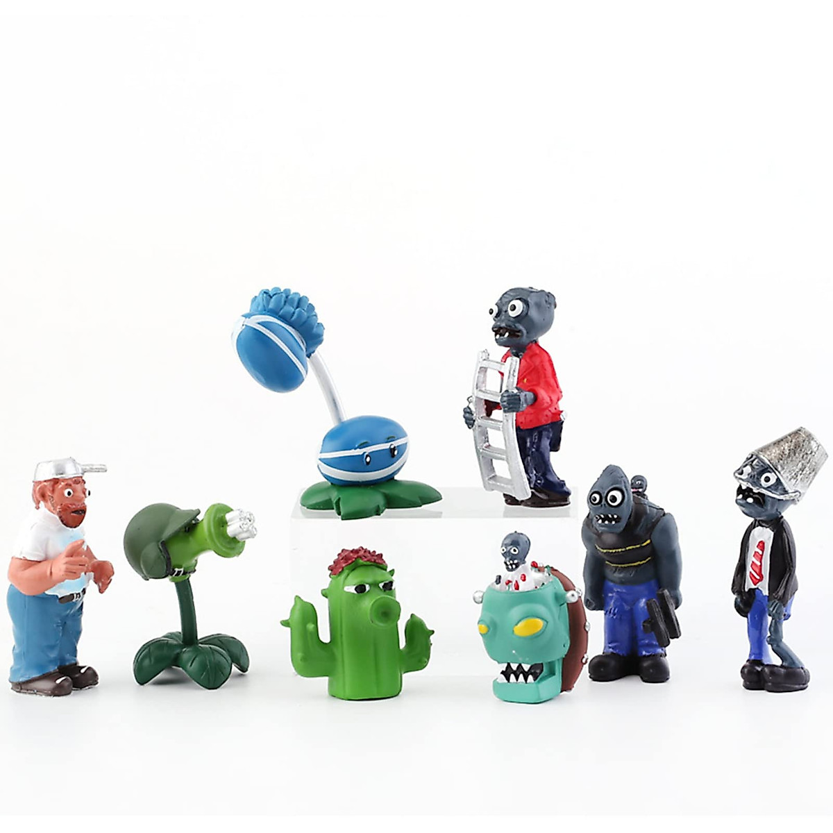 JHESAO 16PCS Plants PVZ Toys Set Figurines Zombies Series PVZ Plush PVC Toys New, Great Gifts for Kids and Fans, Birthday and Party