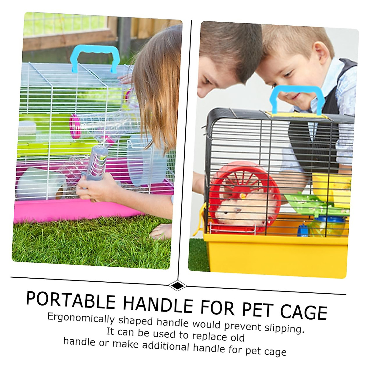 FUOYLOO 10pcs Cage Handle Bunny Cage Outdoor Cat Cage Carrier Pet Carrier Handle Outdoor Bird Cage Large Rabbit Cage Cat Enclosures for Dog Guinea Pig Plastic Travel Component