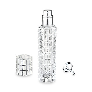 Viski True Martini Atomizer Perfect for Vermouth or Bitters, Spray Bottle, Travel Fragrance, DIY, Refillable Sprayer, Stainless Steel, Bar Accessory, 30 ml, Set of 1, Clear