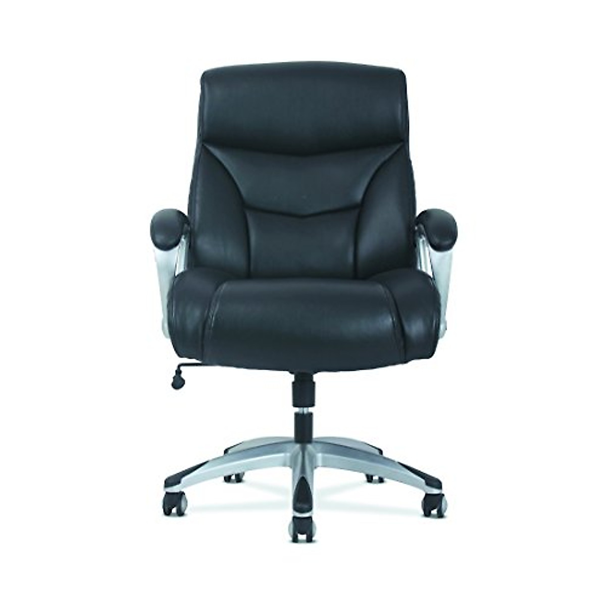 HON Sadie Big and Tall Leather Executive Chair, High-Back Computer/Office Chair, Black (HVST341)