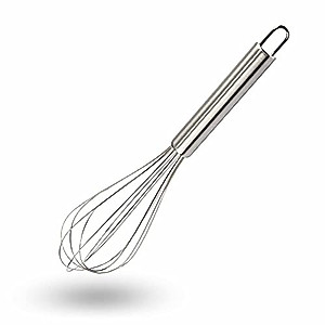 Whisks,Kitchen Whisk Steel,12 Inch Steel Sturdy Wire Whisks for Cooking,Use for Blending,Whisking,Beating or Stirring
