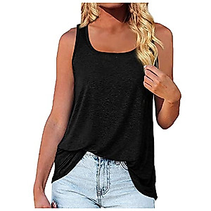 for Female Summer Coat Relaxed Bivouac Tee Button Fly Lounge Pliable Sleeveless Garment Button Up Comfortable Black