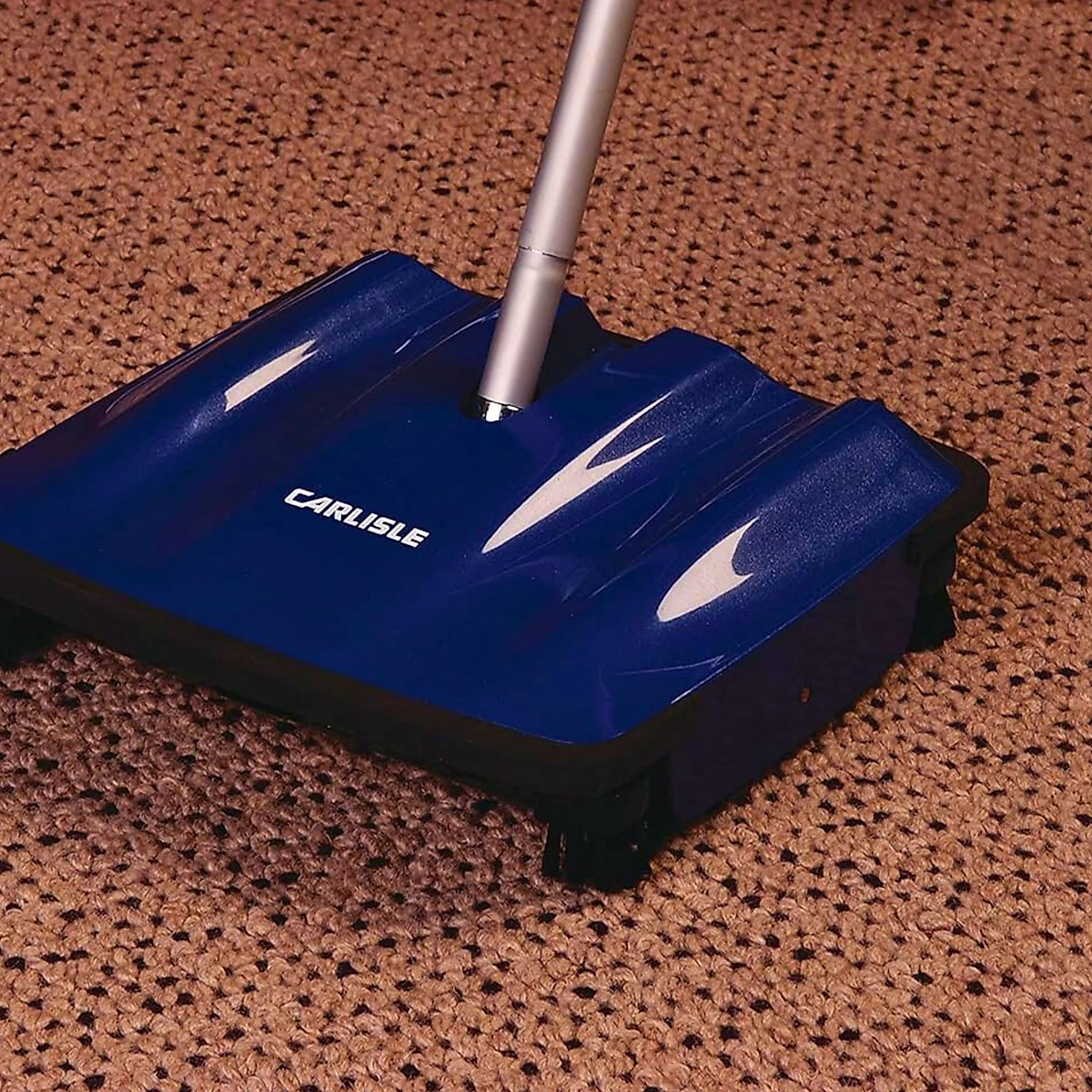 Carlisle FoodService Products 3639914 Duo-Sweeper Multi-Surface Cordless Floor Sweeper, 10" Sweeping Path