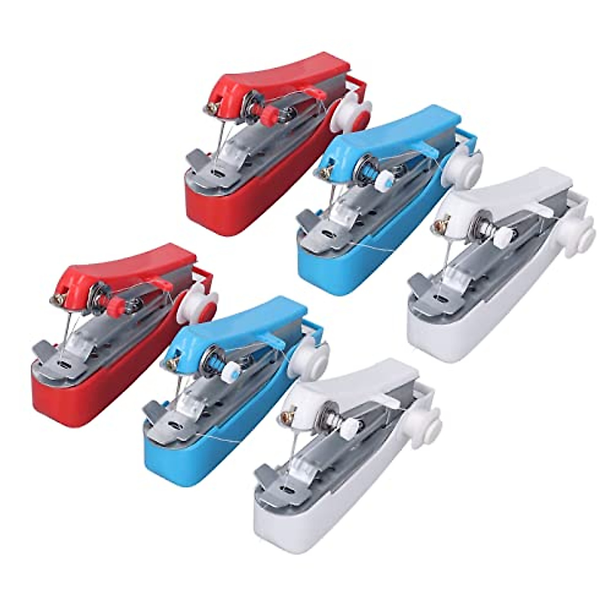 Mini Sewing Machine, Handheld Portable Hand Sewing Machine Handheld Sewing Machine Anti Rust Mini Portable Stitch Stapler for Home Outdoor Travelling