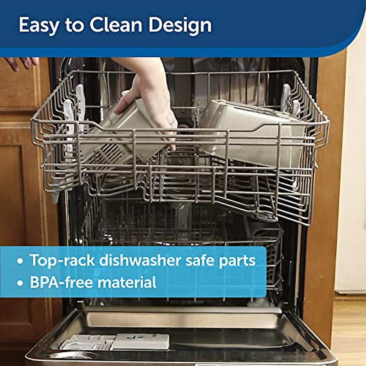 PetSafe Multi-Tier Pet Fountain – Large Waterer Great for Cats and Dogs – 2 Heights to Drink From – Great for Senior Pets – 100 Oz Water Capacity – Fresh, Filtered Water