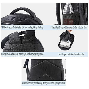 AHHXQQN African girl three piece backpack set cute black girl backpack suitable for teenage female students 16 inches